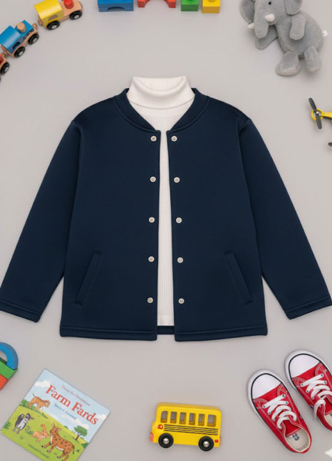 Junior Kids Navy Cardigan – Soft Sweater for Boys & Girls