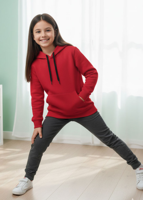 Wildhood Girls Bright Red Hoodie | Mightycart.pk